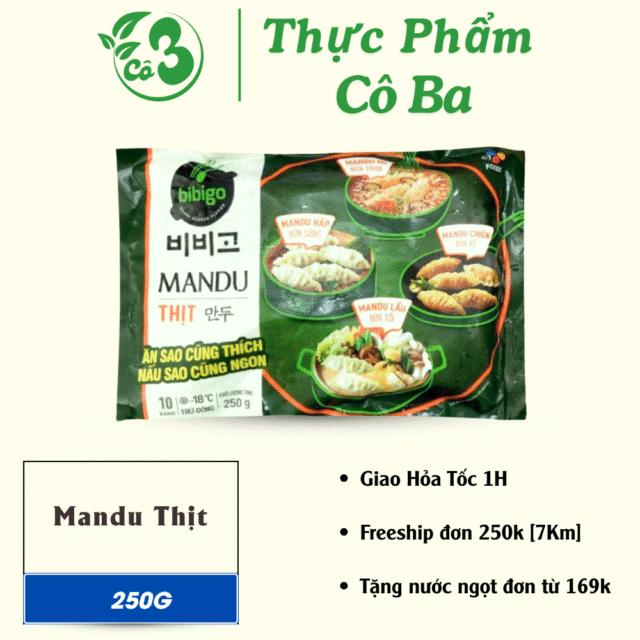 Mandu Thịt 250G – Bánh Xếp Hàn Quốc Đậm Đà Hương Vị Truyền Thống – Thực ...